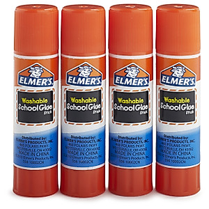 Elmer's All Purpose School Glue Sticks, Washable, 6g, 8 Count (E5004), White