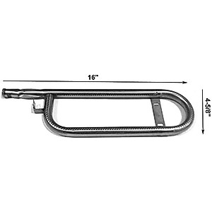 Repair Kit For Home Depot DGP350SNP-D, DGP350NP-D, Dyna-Glo DGP700SSB, DGP350NP, DGP700SSB-D, DGP350SNP & Lowes 221380 Gas Models Includes 2 Curved Pipe Burners (Left & Right) & 2 Heat Plates