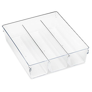 Whitmor 6789-7095 Clear 3-SECTION DRAWER ORGANIZER