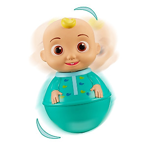 Cocomelon Weebles Figure Assortment, Chunky Moulded Figures, jj, moonbug, Preschool Imaginative Play, Brown