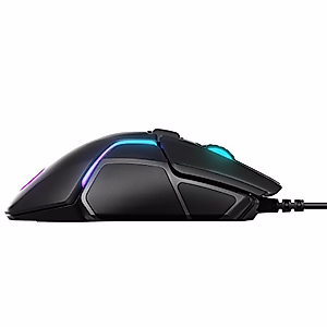 SteelSeries Rival 600 Gaming Mouse - 12,000 CPI TrueMove3Plus Dual Optical Sensor - 0.5 Lift-off Distance - Weight System - RGB Lighting,black