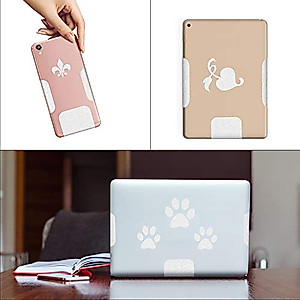 8 Pieces Cell Phone Grip Tapes Stickers Anti-Slip Grip Rubberized Decal Stickers Adhesive Traction Grip Decal Stickers Anti-Slip Textured Phone Tape for Phones Tablet Computer Gaming Cases (Clear)