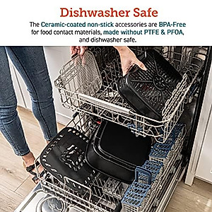 COSORI Electric Smokeless Indoor Grill & Smart XL Air Fryer Combo, 8-in-1, 6QT, 100 Recipes, Grill, Broil, Roast, Bake, Crisp, Dehydrate and More, Compatible with Alexa & Google Assistant, Silver