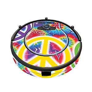 MightySkins Skin Compatible with Shark Ion Robot 750 Vacuum Minimal Coverage - Peaceful Explosion | Protective, Durable, and Unique Vinyl Decal wrap Cover | Easy to Apply, Remove | Made in The USA