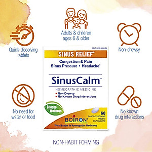 Boiron - Sinus Calm Sinus Relief - 1 Each - 60 TAB