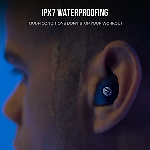 Raycon Fitness Earbuds True Wireless Bluetooth with Built in Mic 54 Hours of Battery IPX7 Waterproof and Charging Case with Talk, Text, and Play Bluetooth 5.2 Portable Sport (Carbon Black)