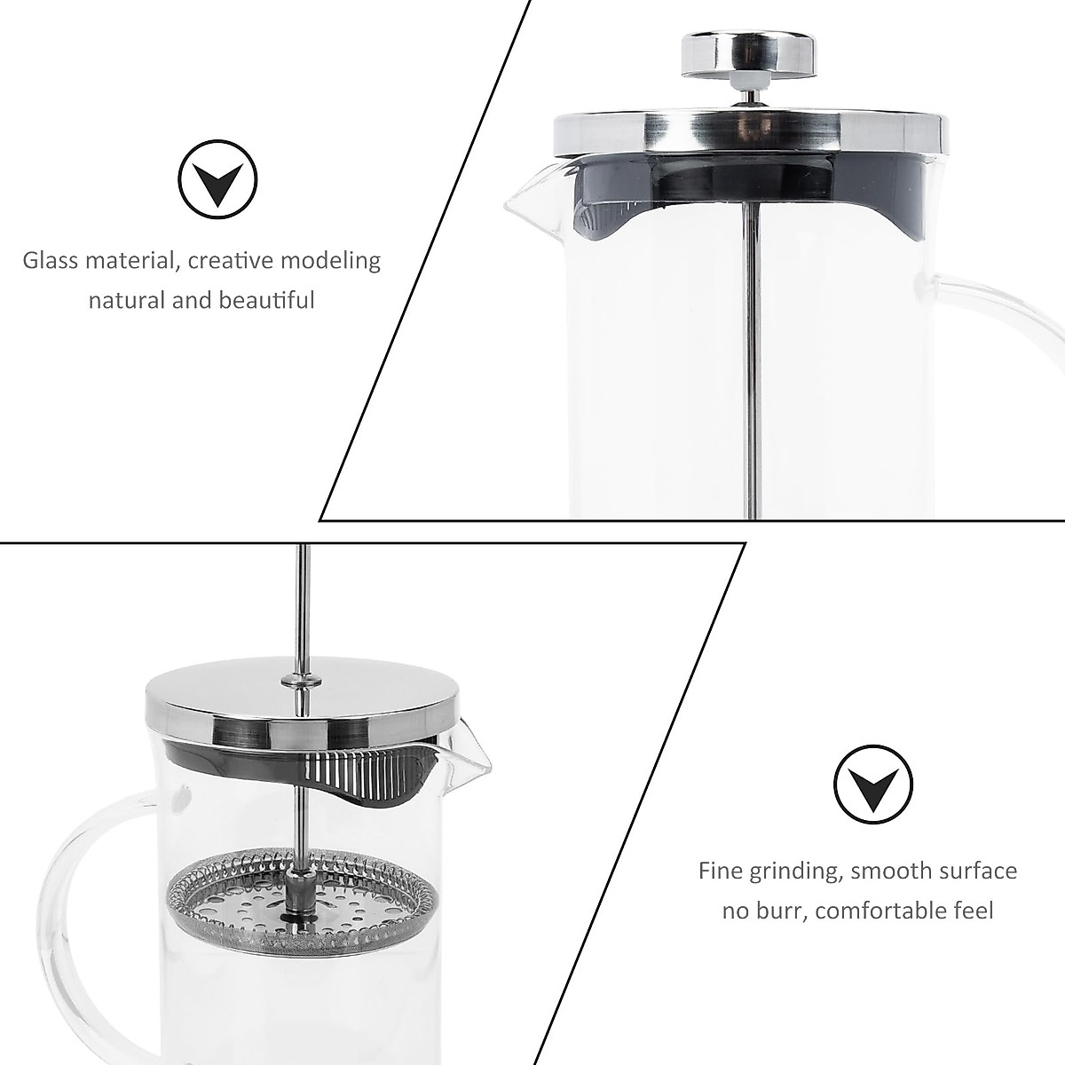 PRETYZOOM Coffee Maker Portable Coffeepot Manual Coffeepot Household Coffeepot Coffee Milk Maker Coffeepot for Home Coffee Milk Bubbler Coffee Teapot Espresso Maker Pot