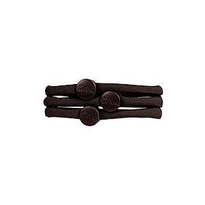 Snap Hair Ties for Thick, Natural, Curly Hair | No Slip, No Tension Pro Hair Tie | Strong Ponytail Holder (3 Pack, Black)