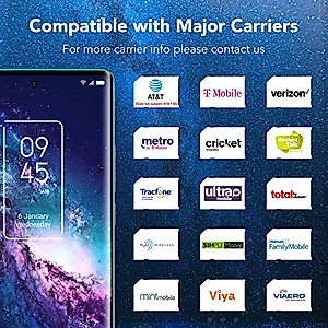 TCL 20 Pro 5G Unlocked Smartphone with 6.67” AMOLED FHD+ Display, 48MP OIS Quad Camera, 6GB+256GB, 4500mAh Battery, US 5G Verizon Cellphone, Marine Blue (Does not Support AT&T 5G)