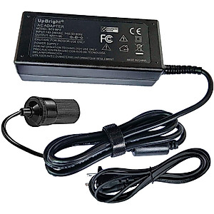 UpBright 12V AC Adapter Compatible with Coleman Electric Cooler 120V AC Adaptor 5232D640T Thermoelectric Cooler 120 Volts to 12V DC Car Auto Boat RV Cigarette Lighter Plug Socket Power Supply Cord PSU