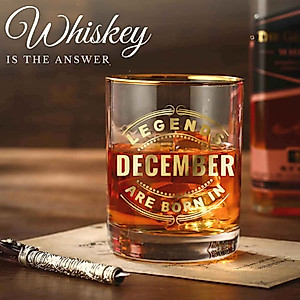 Onebttl Funny Birthday Gifts for Men&Him, Father's Day Gifts for Dad, Gifts from Daughter/Son, Birthday Whiskey Glass for Boyfriend, Best Friends, Coworkers, Husband, Brother, Uncle, Boss - November