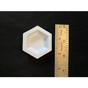 Hexagonal Weighing Boats, W-H38-WA-500, 38mm, Small, White Anti-Static, Pack of 500