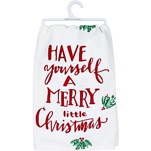Primitives by Kathy Kitchen Towel - Have Yourself A Merry Little Chris....