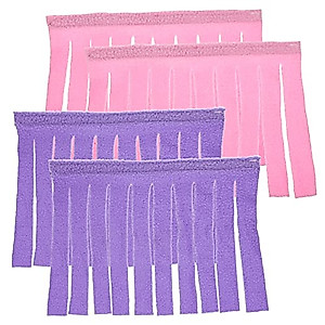 POPETPOP Rabbit Toys Bunny Cage Guinea Pig Cage Decorations - 4 Pieces Hamster Hideout Door Curtains Fleece Hideaway, Small Animal Habitat Cage Accessories Parrot Toys Bunny Cage