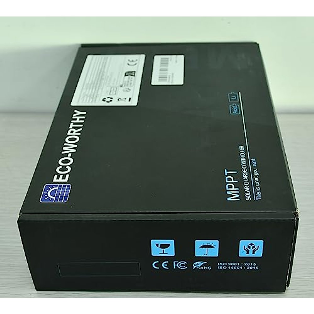 ECO-WORTHY 40A MPPT Solar Charge Controller 12V/24V DC Input & Digital OLED Display & Temp Sensor & Negative Ground, 99% Charging Efficiency Solar Regulator for Lithium, Sealed and Flooded Battery