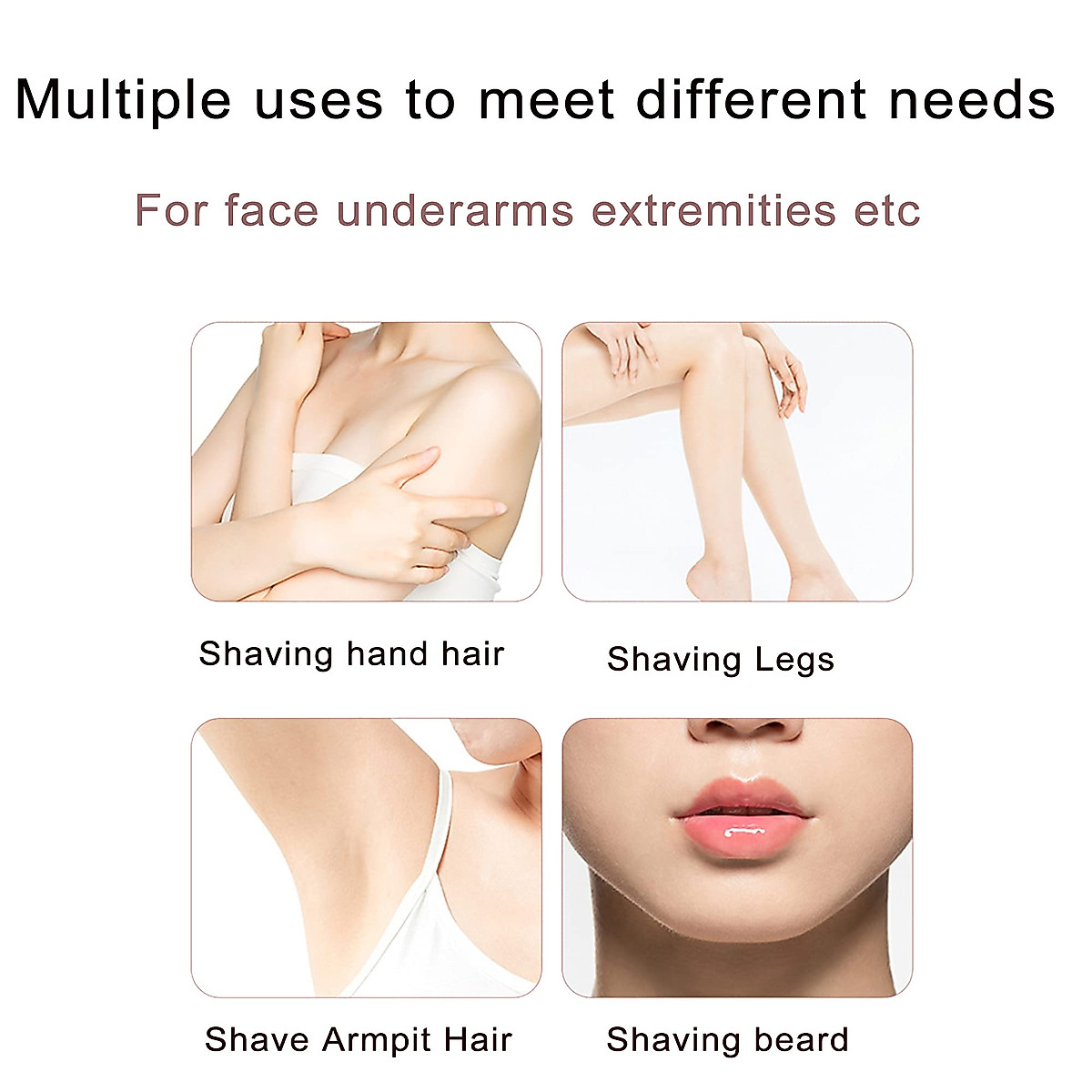 Eyebrow repair tool, foldable facial lint razor (9 pieces), hair removal knife for eyebrows and peach fuzz, universal facial razor for men and women