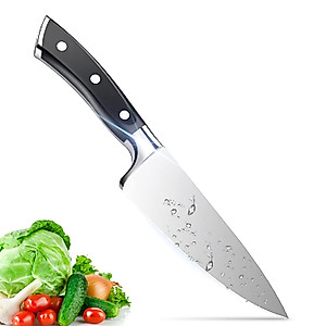 Chef Knife - 6-inch Professional Kitchen Knife German High Carbon Stainless Steel Chef's Knives with Ergonomic Handle and Gift Box