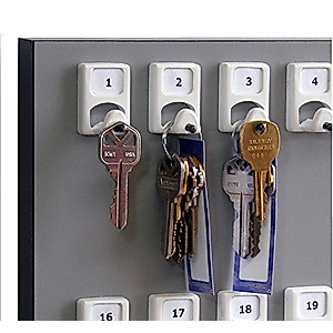 KEYSTAND # 60PGS with 60 Numbered Hooks for Auto Dealers/Realtors (60 Tag & Ring Included)