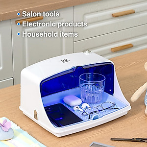 BRBLUERISE UV Sanitizer Box Professional Home Appliances Salon LED UV Light Sanitizer For Phone Baby Bottle Cleaning Beauty Tools