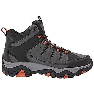 Skechers Men's Pine Midline Mid Top Lace Trail Boot Hiking, Black, 7.5