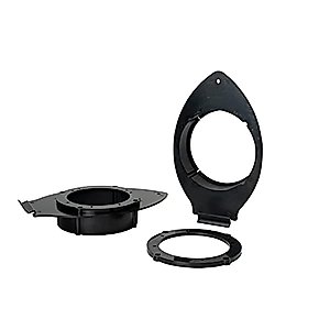 Scosche Compatible with Select 2014 to 2020 Cadillac, Chevrolet and GMC Full Size Trucks and SUVs 6.5” - 6.75” Speaker Adapters for Front Doors (1 Pair) SAGMSV656