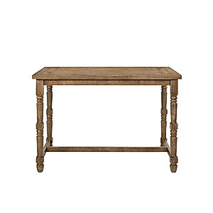 Acme Furniture Farsiris Counter Height Table, Weathered Oak Finish