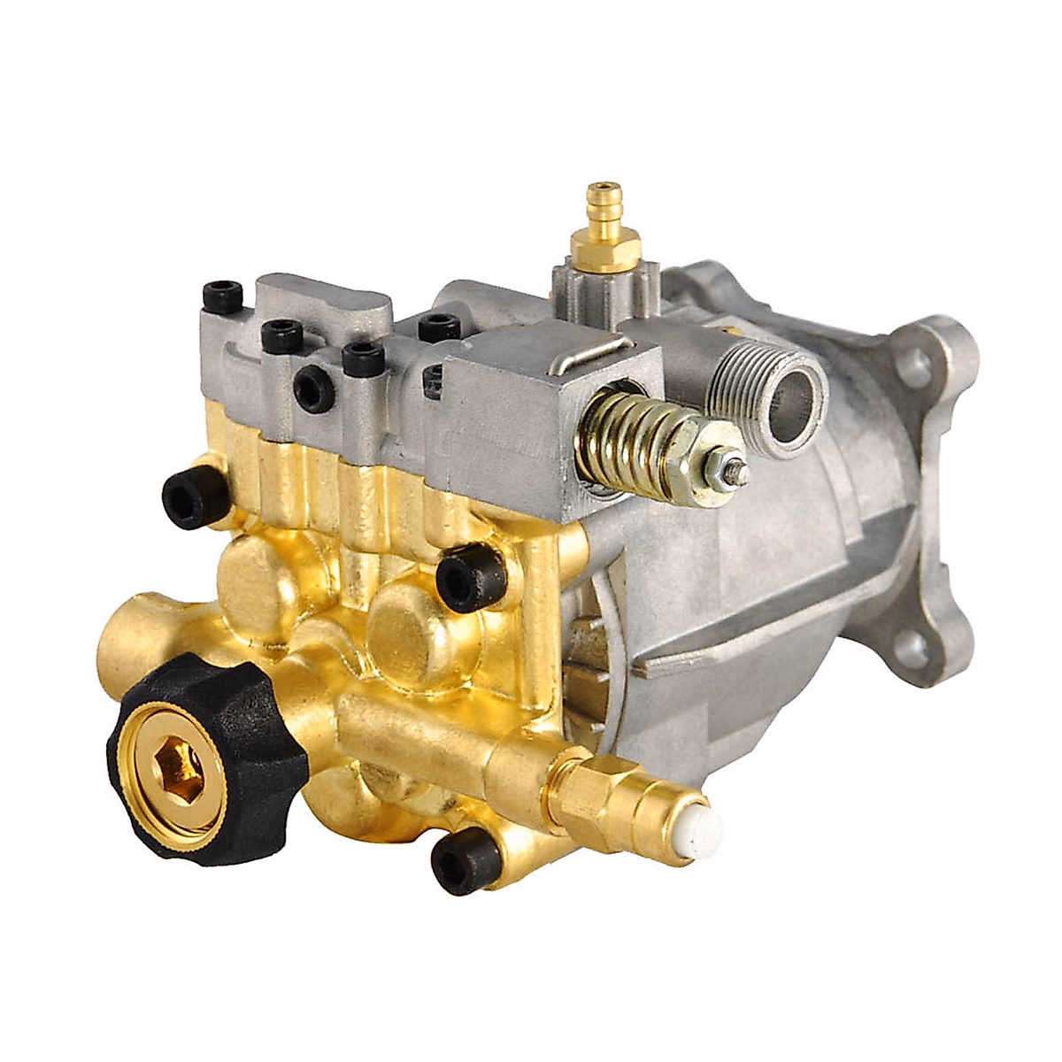 Surmountway Horizontal 3/4" Shaft Pressure Washer Pump, MAX 3400 PSI 2.5 GPM Replacement Power Washer Pumps, Brass Head Power Washer Pump Fits Honda, B&S, Homelite, Waspper etc Gas Engine Power Washer