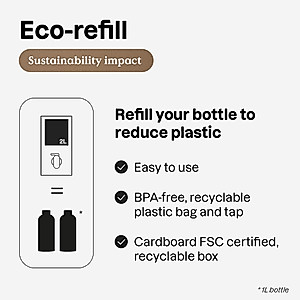 ATTITUDE Laundry Detergent with Essential Oils, EWG Verified, Vegan, Plant and Mineral-Based Ingredients, HE, Refillable Aluminum Bottle, 40 Loads, Geranium and Lemongrass, 33.8 Fl Oz