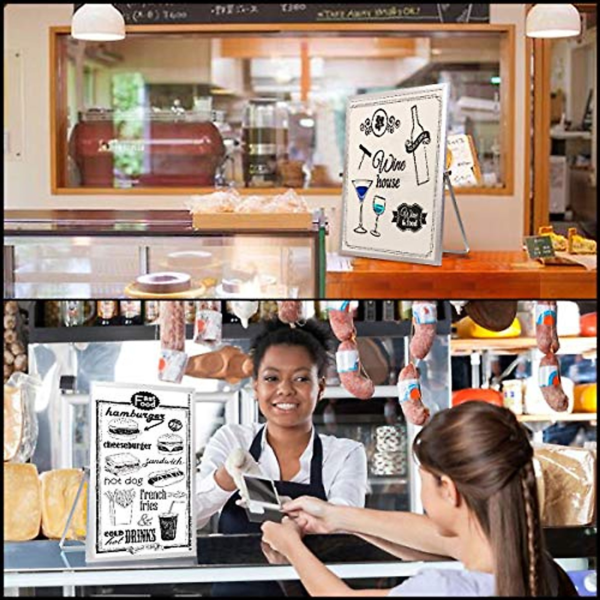 WEWLINE Small Dry Erase Board Desktop White Board Magnetic 10" x 14" Mini Dual-Sided Whiteboard Easel 360°Rotation,Home Children's Whiteboard for Training and Office Meeting