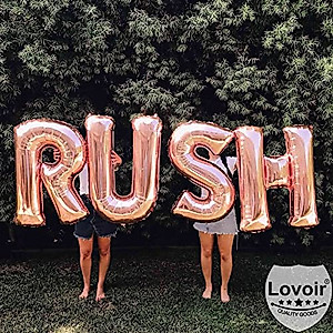 Lovoir 40 Inch Large Rose Gold Letter A Balloons Big Size Jumbo Mylar Foil Helium Balloon for Birthday Party Celebration Decorations Alphabet Rose Gold A