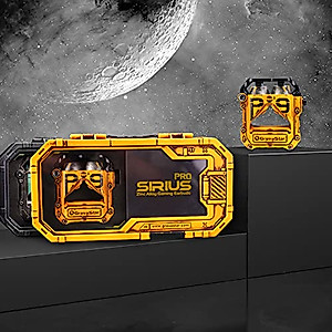 Gravastar Sirius Pro Wireless Earbuds, Bluetooth TWS Earbuds with 16 Hours Playtime, Deep Bass 3D Stereo, Headphones for iPhone/Android(War Damaged Yellow)