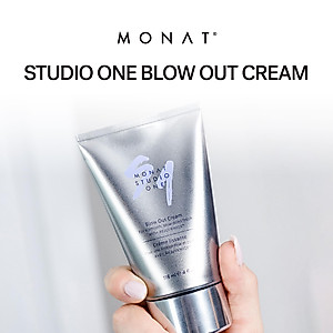 MONAT Studio One Blow Out Cream - Anti Frizz Hair Care/Hair Cream Helps Smooth and Soften Hair While Using Heat Hair Styling Products. Thermal/Heat Protectant For Hair - Net Wt. 118 ml / 4 fl. oz.