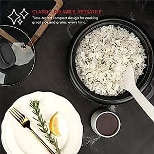 Aroma Housewares 6-Cup (Cooked) (3-Cup UNCOOKED) Pot-Style Rice Cooker (ARC-743G) , White