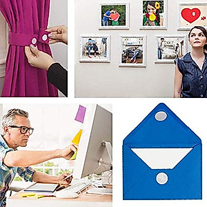 Self Adhesive Dots, Strong Adhesive 1000pcs(500 Pairs) 0.59" Diameter Sticky Back Coins Nylon Coins, Hook & Loop Dots with Waterproof Sticky Glue Coins Tapes, Very Suitable for Classroom, Office, Home