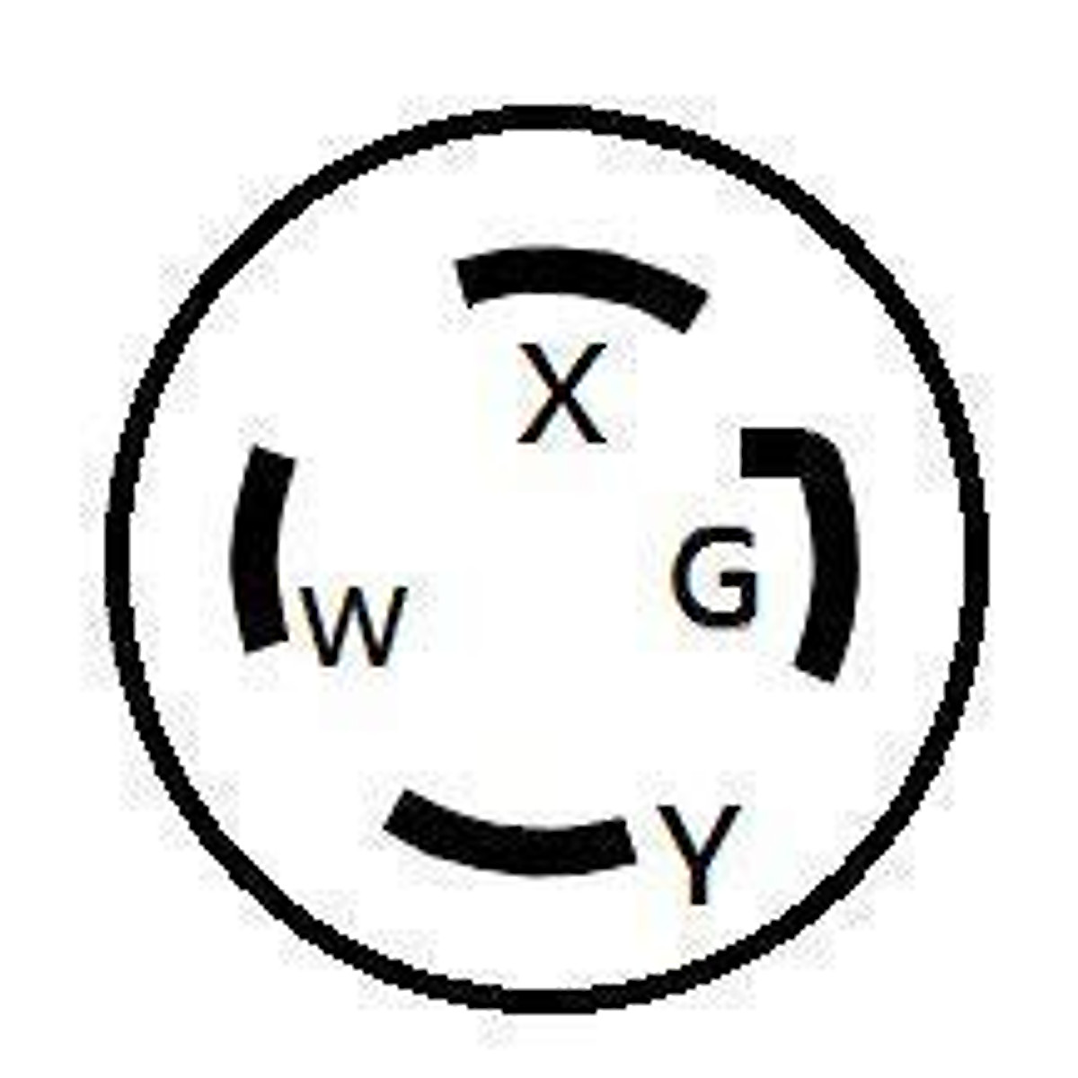 Parkworld 692118 Shore Power Adapter Generator 30A L14-30P Male to Marine 50A SS2-50R Female with Locking Ring