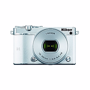 Nikon 1 J5 Mirrorless Digital Camera w/ 10-30mm PD-ZOOM Lens (White)