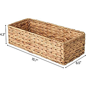 StorageWorks Water Hyacinth Storage Baskets Set