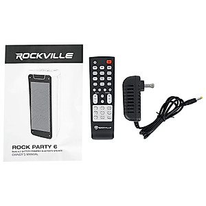 Rockville Rock Party 6 Dual 6.5" Battery Powered Home/Portable Bluetooth Speaker