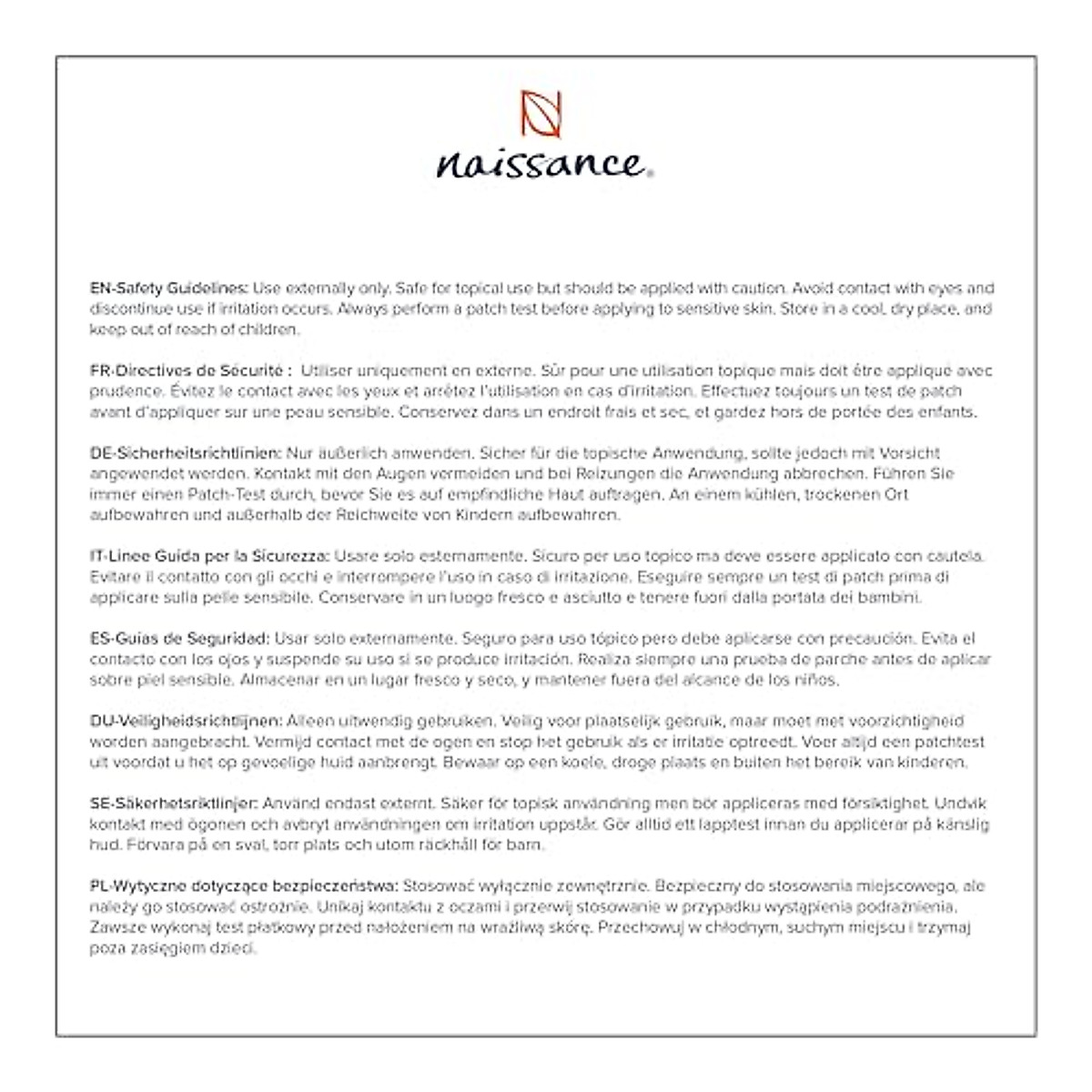 naissance Natural Vitamin E Oil 16 fl oz - Pure, Natural, Vegan, Cruelty Free, Hexane Free, Non GMO - Ideal for Aromatherapy, Skincare, Haircare, Nailcare and DIY Beauty Recipes