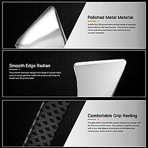 SARDVISA Professional 3D Printer Tool, Upgraded Metal 3D Printer Removal Spatula with Comfortable Grip, Specially Designed 3D Printer Accessories for Model Stripping Safety