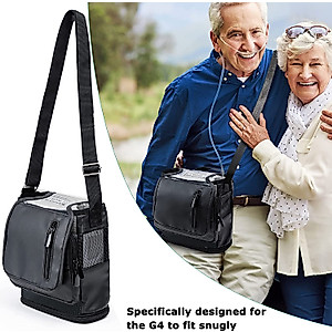 Carry Bag for Inogen One G4, Portable Oxygen Concentrator Shoulder Bag Compatible with Inogen One G4 & Accessories (Black)
