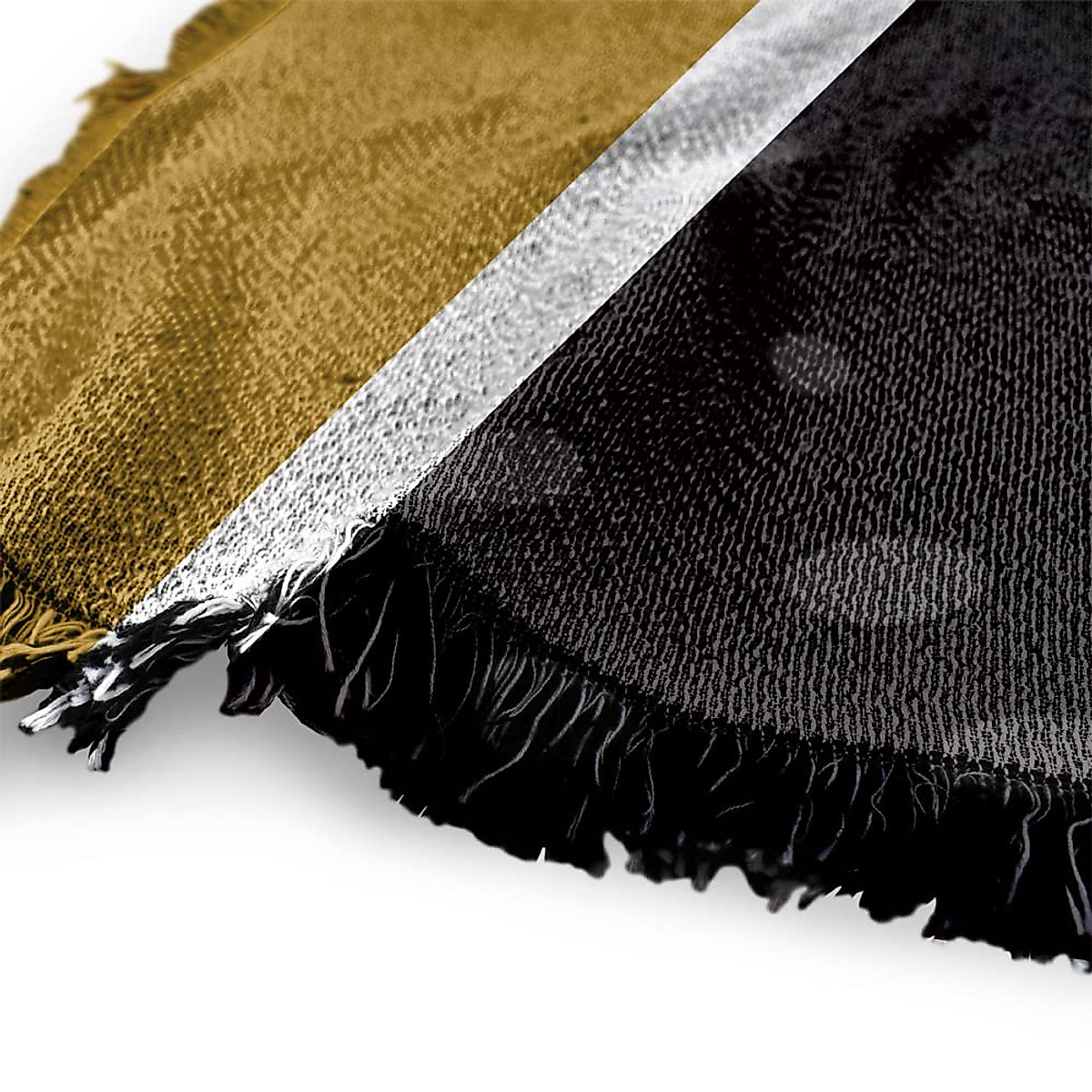 LOGOVISION Emporia State University Blanket, 50"x60" Logo Dots Woven Tapestry Cotton Blend Fringed Throw Blanket