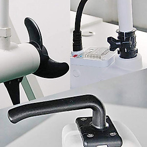 PARKHO HASWING Electric Trolling Motor – 12V 48" 55lbs Cayman GPS Anchor Control Shaft Bow Mount Fishing Boat Saltwater Freshwater with Wireless Remote Quick Release Bracket Foot Controller