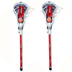 STX FiddleSTX Two Pack Mini Super Power with Plastic Handle and One Ball, 30-Inch,White/Grey