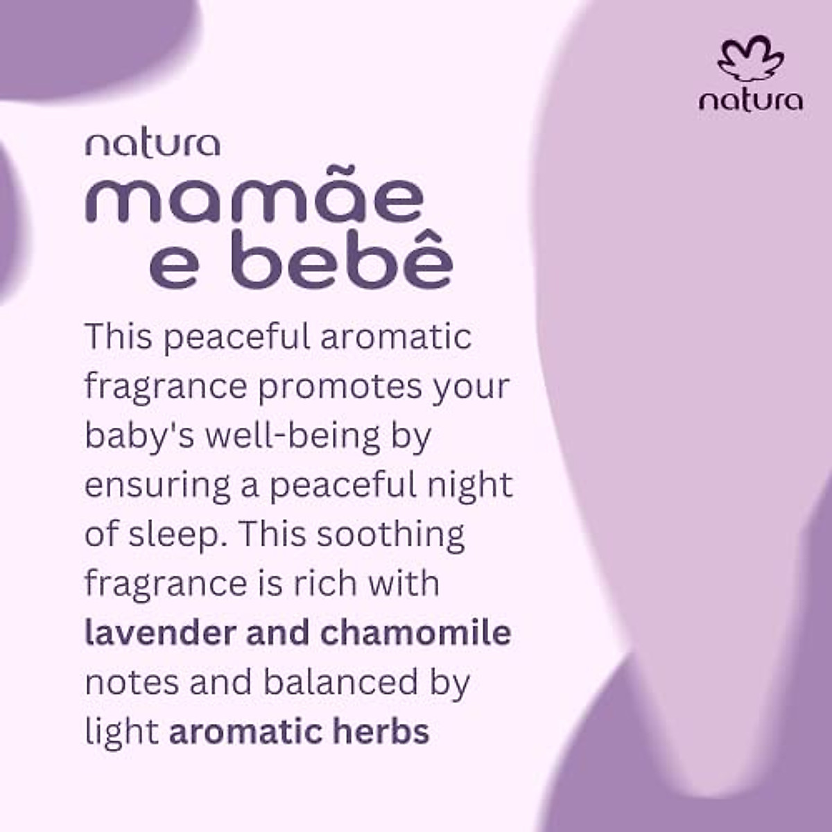 natura Baby Cologne Relaxing Fragrance Mamãe e Bebê