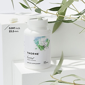 THORNE Acetyl-L-Carnitine - 500 mg - Supports Brain Function & Healthy Nerve Sensations in The Hands & Feet - Gluten, Dairy & Soy-Free - 60 Capsules