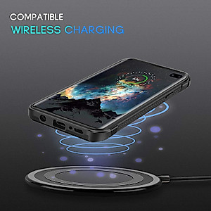 BENTOBEN Galaxy S10 Plus Case,Slim Fit Glow in The Dark Shockproof 2 in 1 Hard PC Soft Bumper Dual Layer Hybrid Protective Cover for Samsung Galaxy S10 Plus 6.4" Case, Mandala in Galaxy