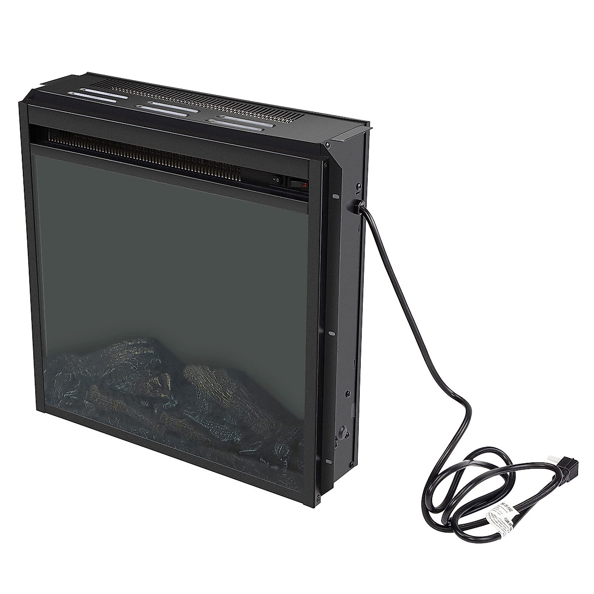 18 Inch Electric Fireplace Insert, Freestanding & Recessed Electric Fireplace Heater,Adjustable Heater, Indoor Electric Stove Heater