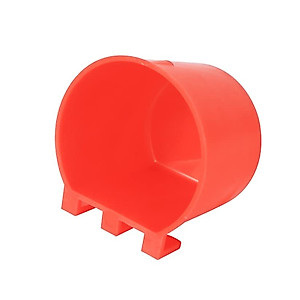 12pcs Bird Feeder Cage Cups Hanging Chicken Water Cups Pet Bowl with Hooks Rabbit Food Dish for Cages Plastic Feeding & Watering Supplies for Pigeon Poultry Roosters Gamefowl Parakeet (12PCS-Red)