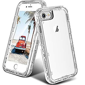 ORIbox Case Compatible with iPhone SE Case 2022/2020, Compatible with iPhone 7 Case, Compatible with iPhone 8 Case, Heavy Duty Shockproof Anti-Fall clear case